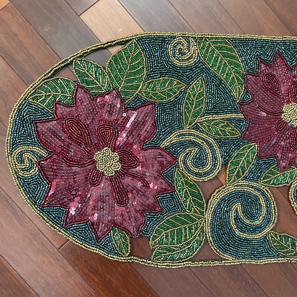 Pier 1 | Dining | Nwt Coastal Handcrafted Beaded Table Runner | Poshmark